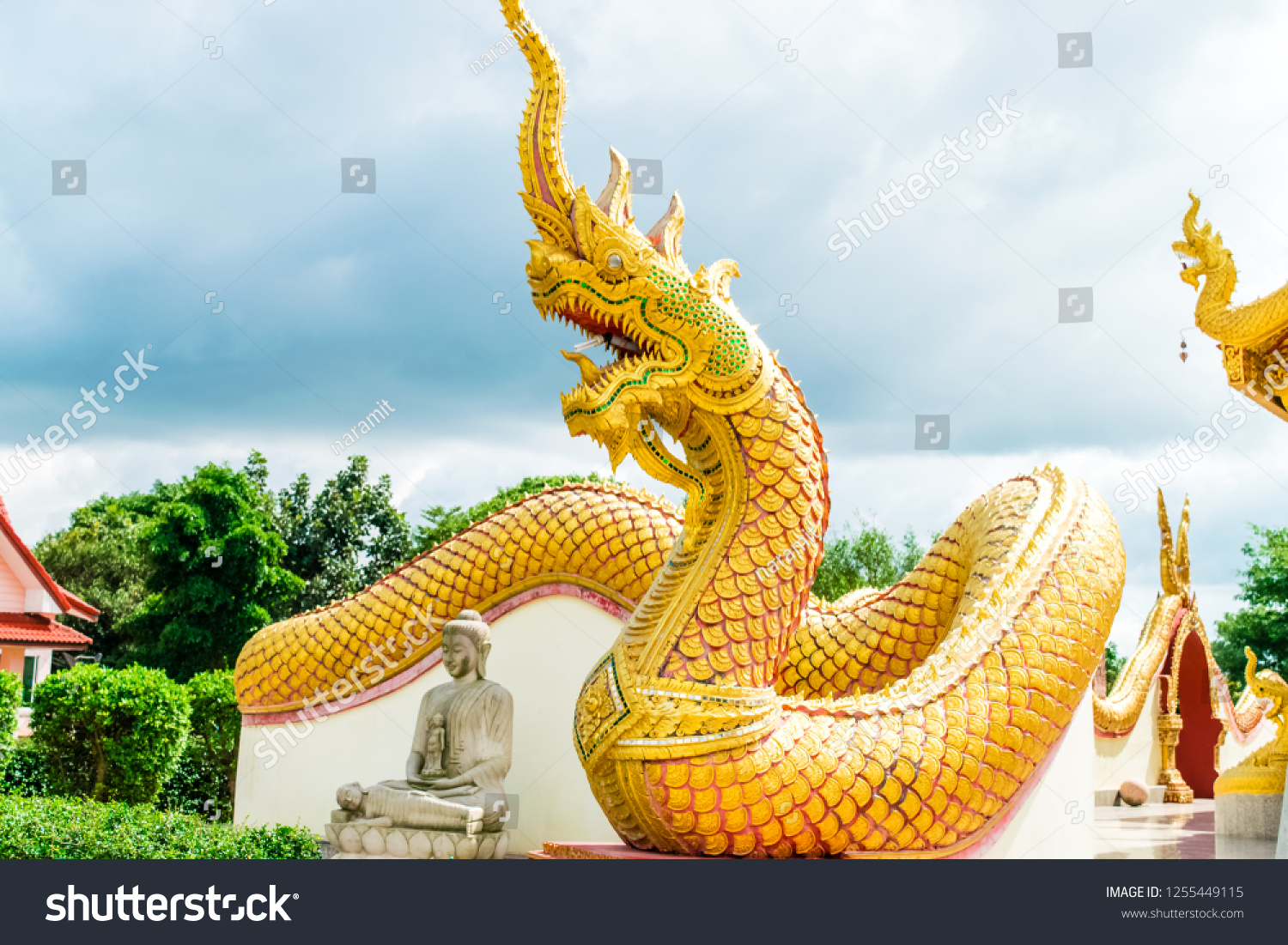 Thai Dragon Serpent King Naga Statue Stock Photo 1255449115 | Shutterstock Thai Dragon Serpent King Naga Statue Stock Photo 1255449115 | Shutterstock