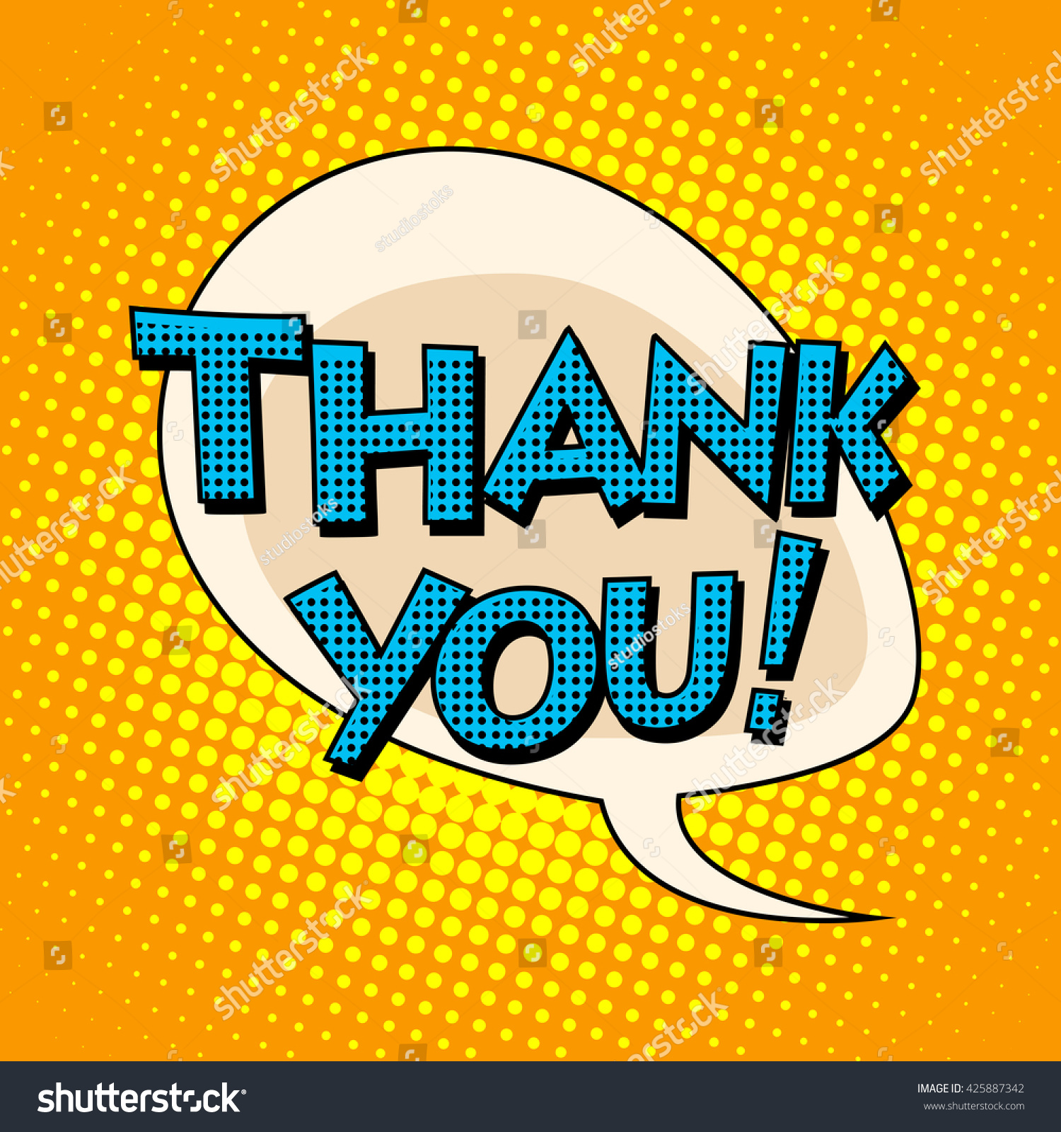 Thank You Comic Bubble Retro Text: Hình minh họa có sẵn 425887342 ... Thank You Comic Bubble Retro Text: Hình minh họa có sẵn 425887342 ...