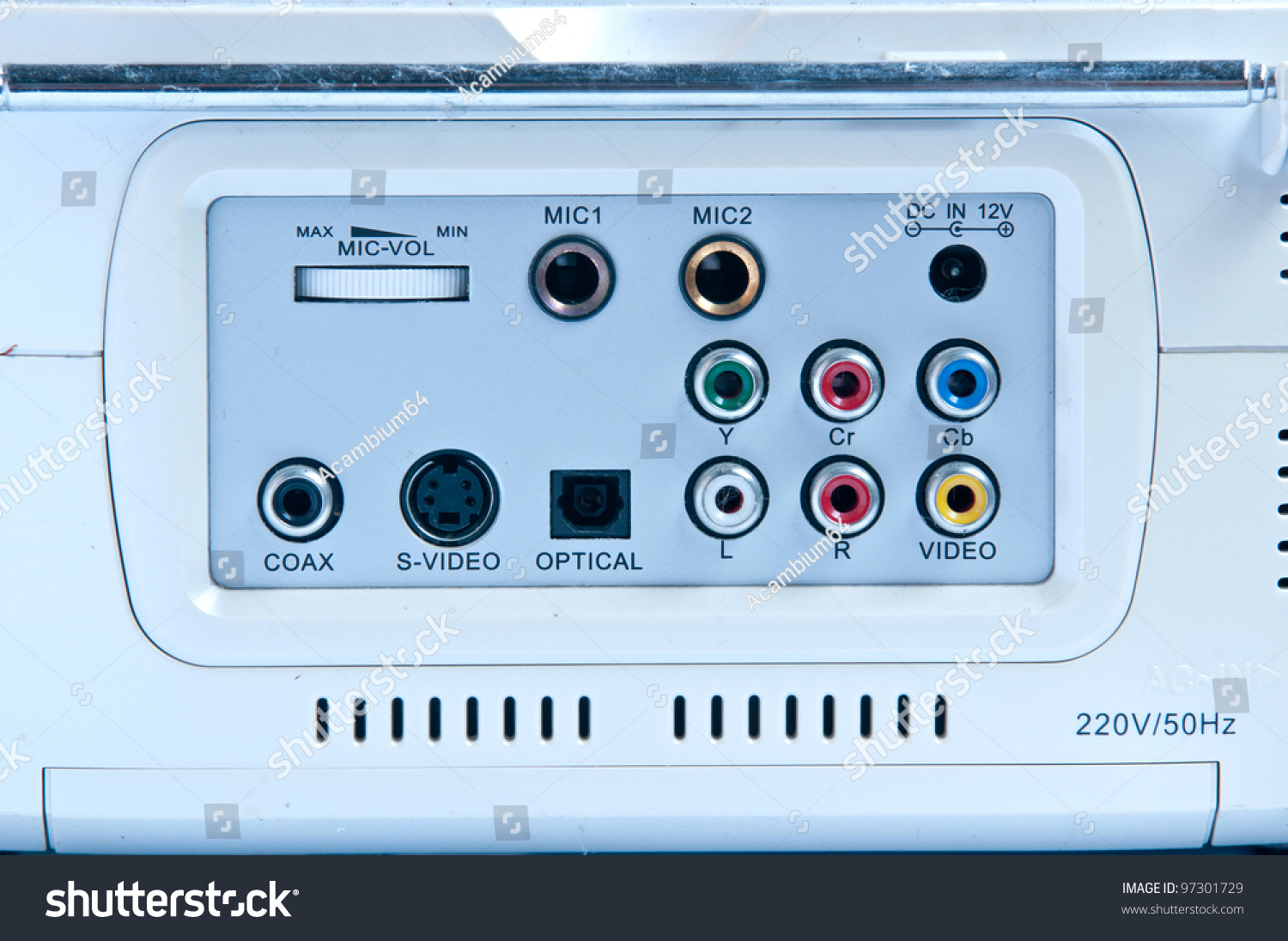 The Dvd Plug-In Socket Stock Photo 97301729 : Shutterstock