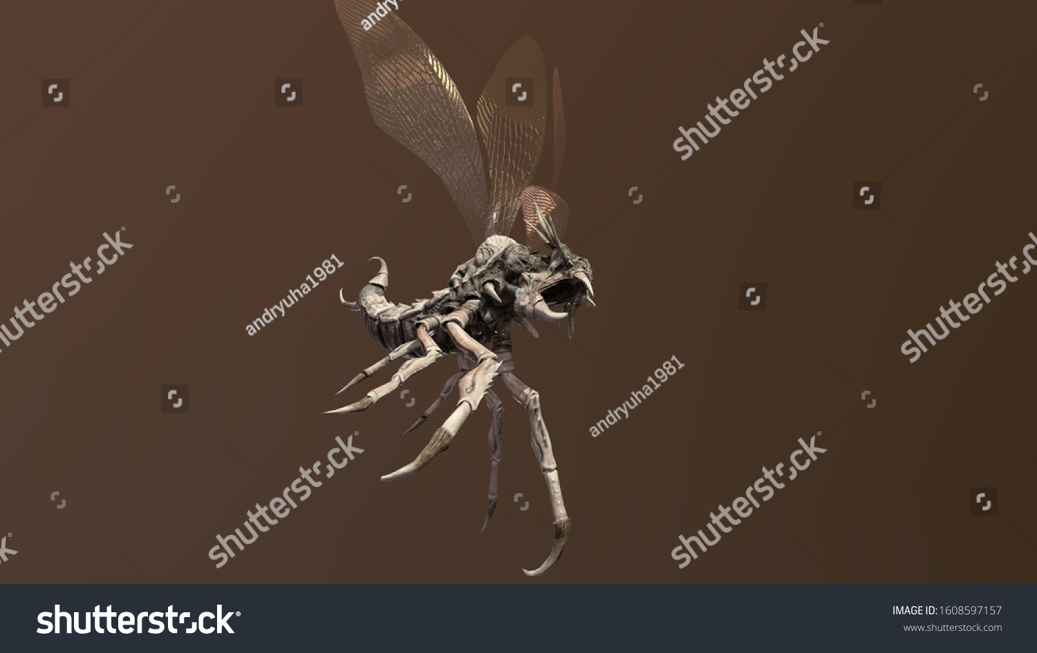 Evil Bug 3d Render Stock Illustration 1608597157 | Shutterstock