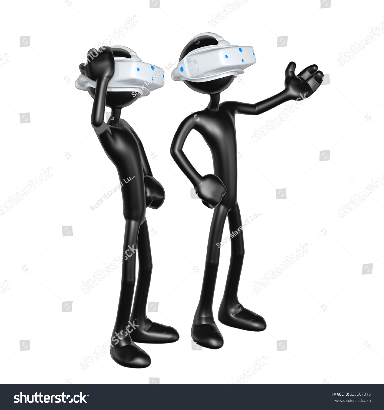 Original 3d Characters Illustration Wearing Virtual 库存插图 633607316 ... Original 3d Characters Illustration Wearing Virtual 库存插图 633607316 ...