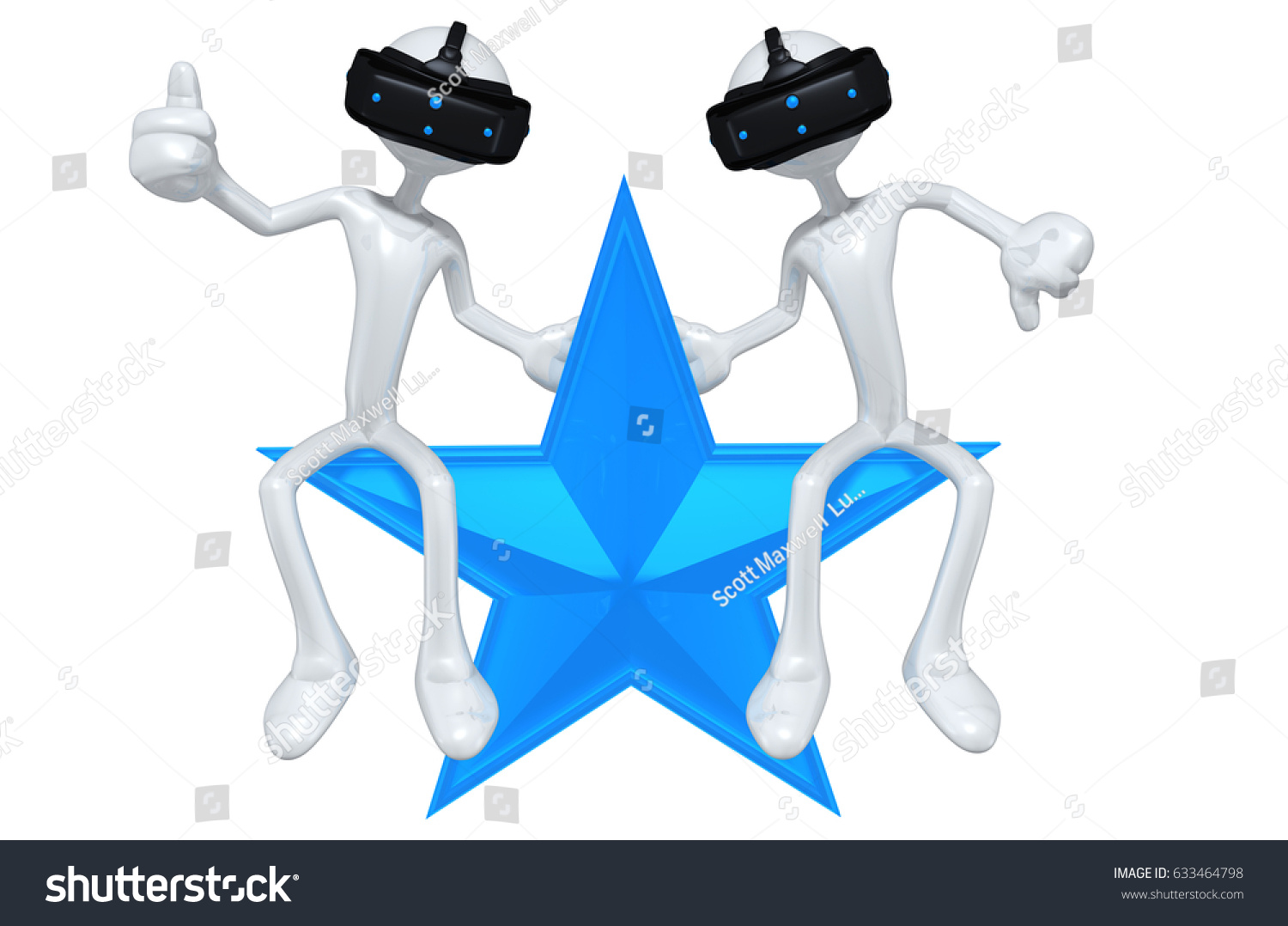 Original 3d Characters Illustration Wearing Virtual Stock Illustration ... Original 3d Characters Illustration Wearing Virtual Stock Illustration ...