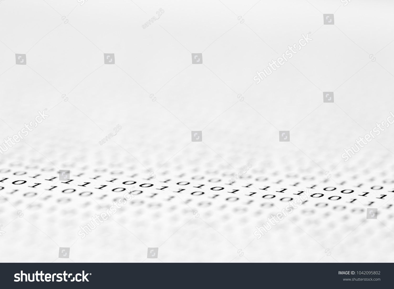 White Background Binary Code Stock Photo (Edit Now) 1042095802 ...