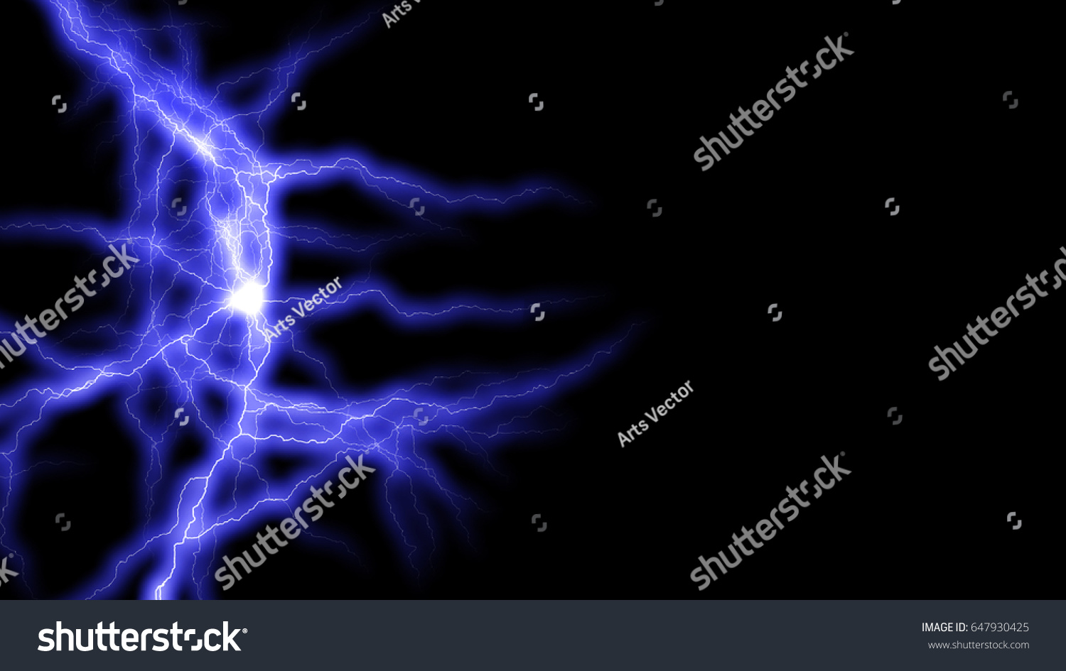 Thunderbolt Lightning Rendering Stock Illustration 647930425 | Shutterstock