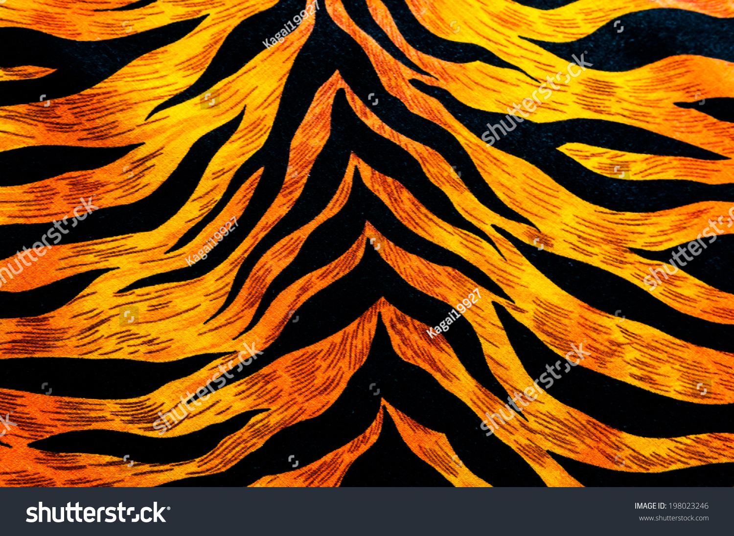 Tiger Pattern Fabric Texture Background Stock Photo 198023246 ...