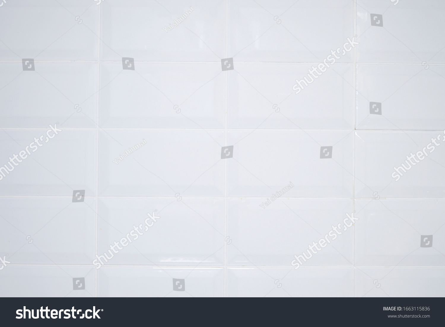 Tile White Brick Wall Texture Background Stock Photo (Edit Now) 1663115836