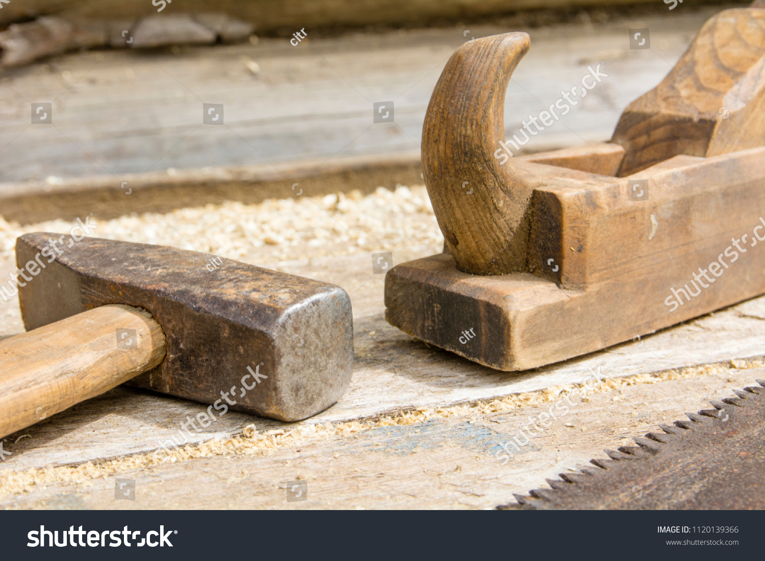 Tools Carpenter Carpenter Work Stock Photo 1120139366 | Shutterstock
