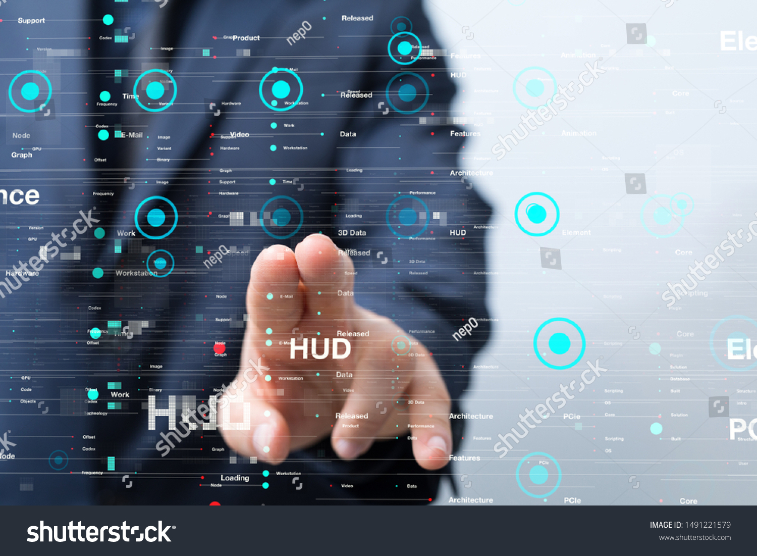 Touch Screen Technology Future Modern Touch Stock Photo 1491221579 ...