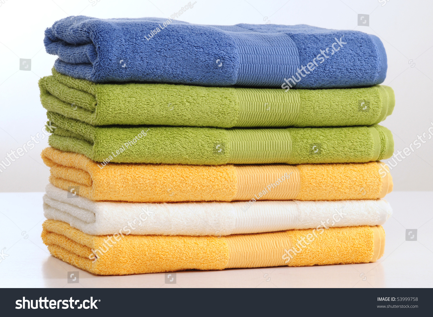 Towel Stack Stock Photo (Edit Now) 53999758