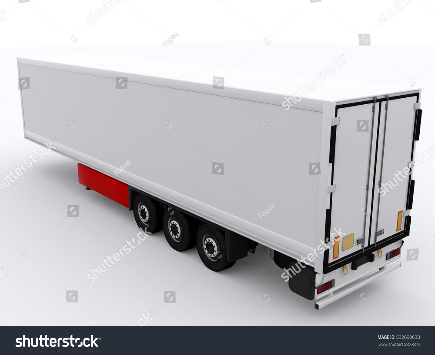 Trailer Isolated 3d Rendering Stock Illustration 532690633 | Shutterstock