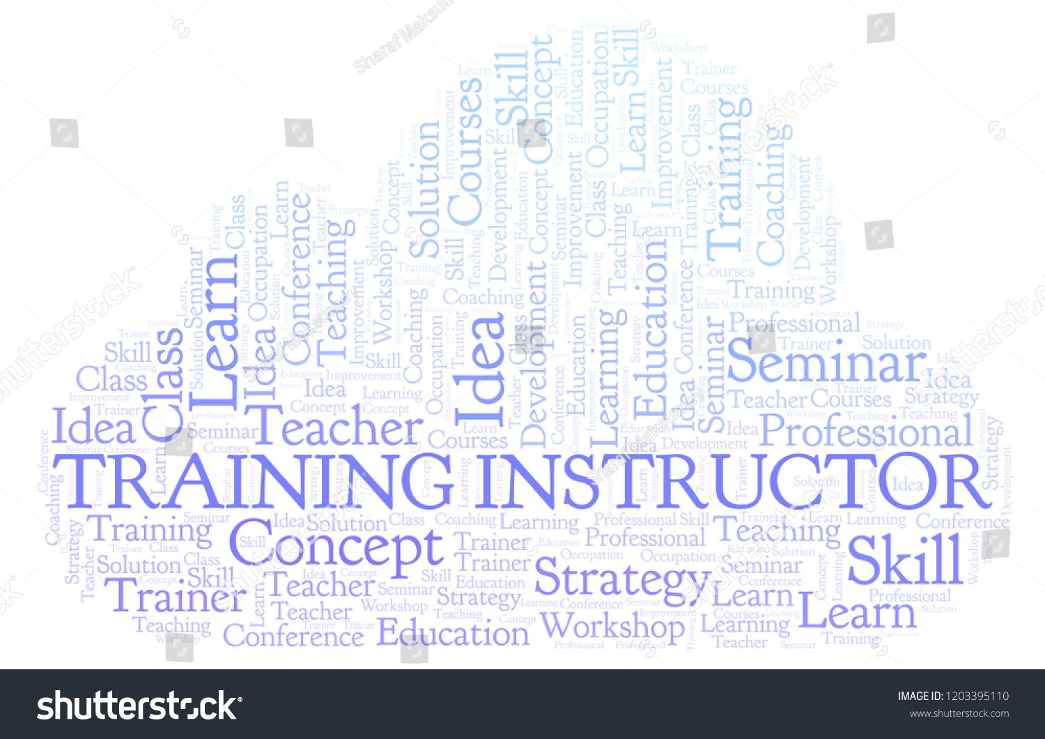Training Instructor Word Cloud Stock Illustration 1203395110 | Shutterstock