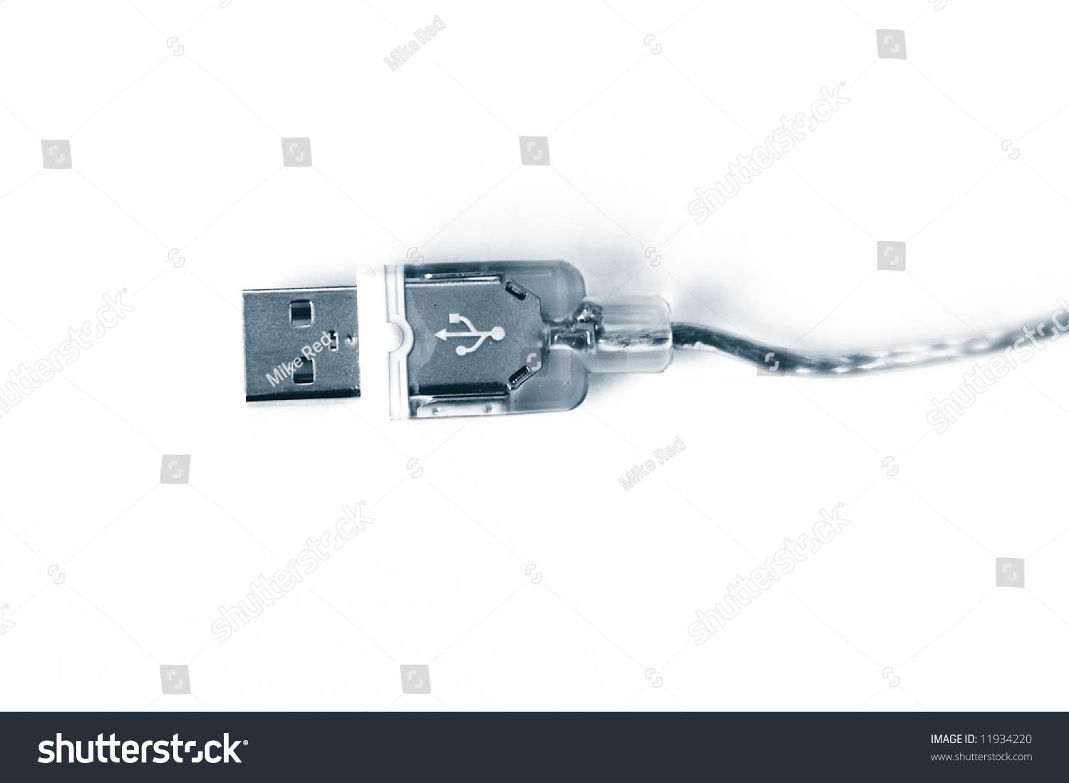 Transparent Computer Cable Plug Top Stock Photo (Edit Now) 11934220