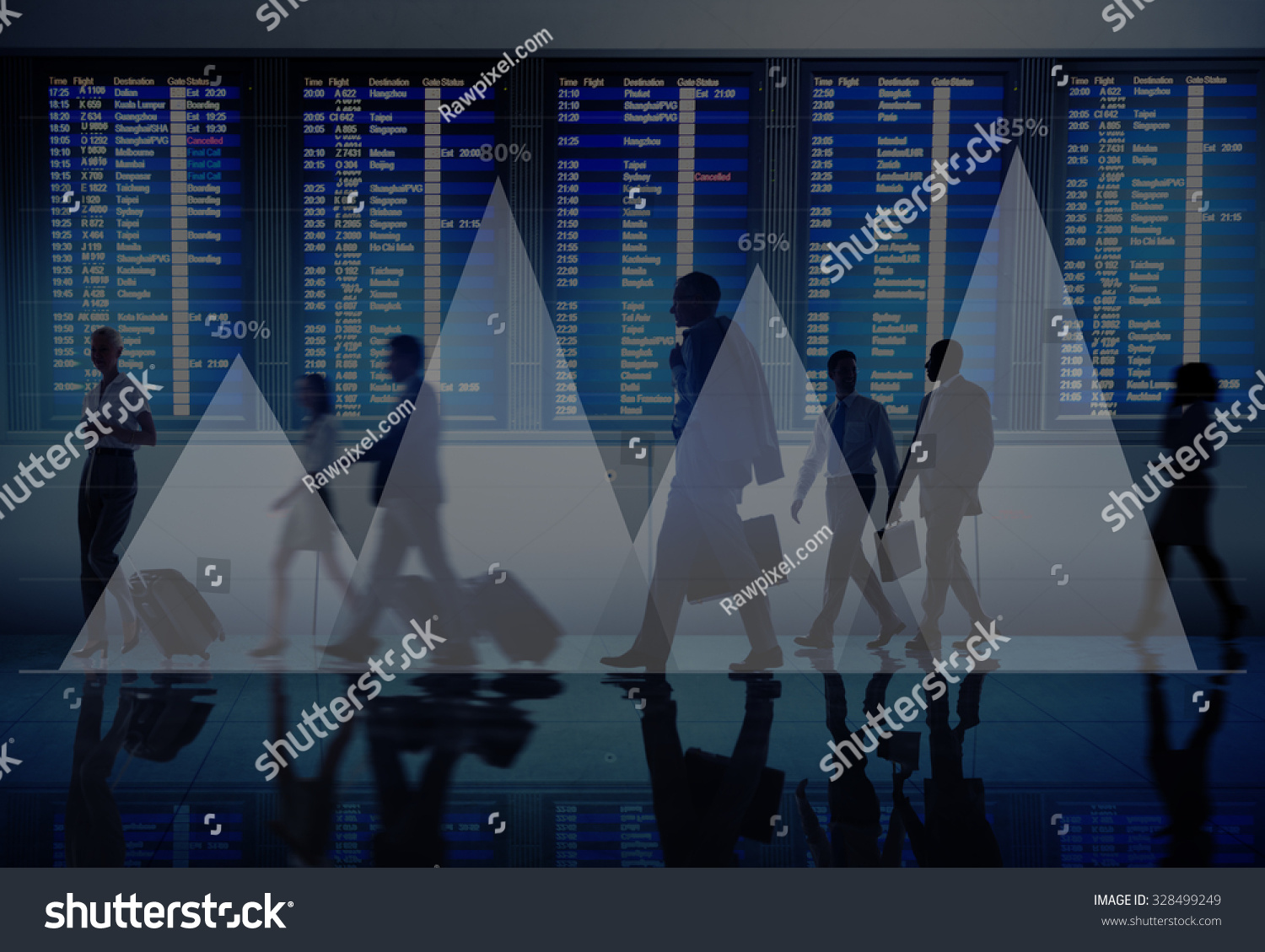 Triangle Graph Analysis Comparison Concept Stock Photo (Edit Now) 328499249