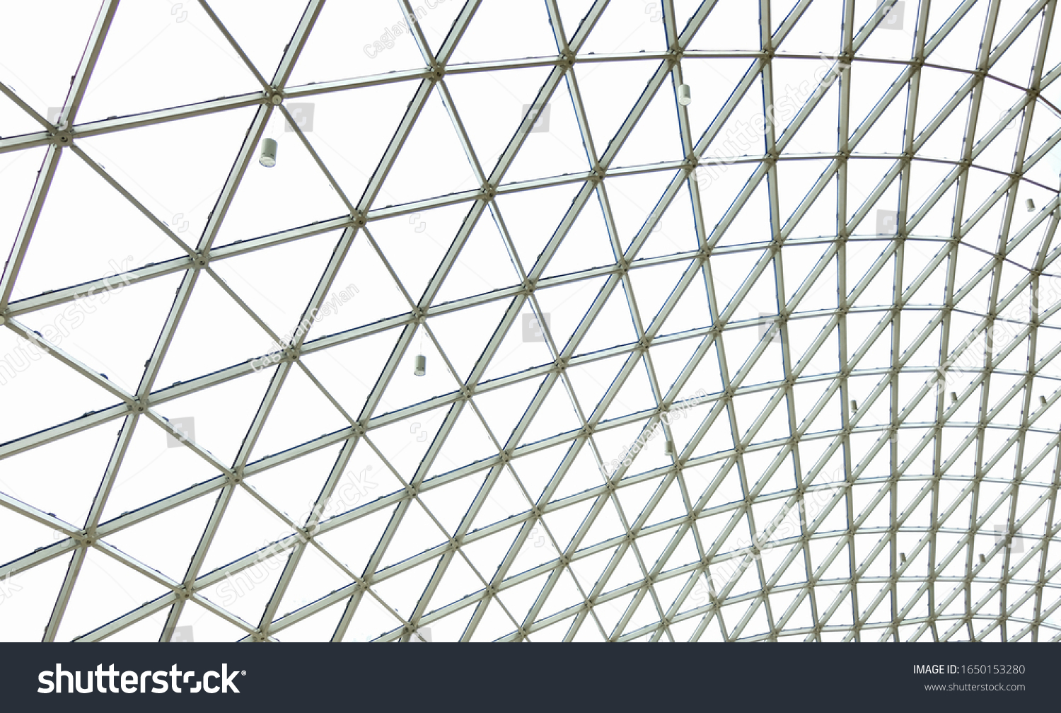 Triangles Pattern Dome Structure Stock Photo 1650153280 | Shutterstock