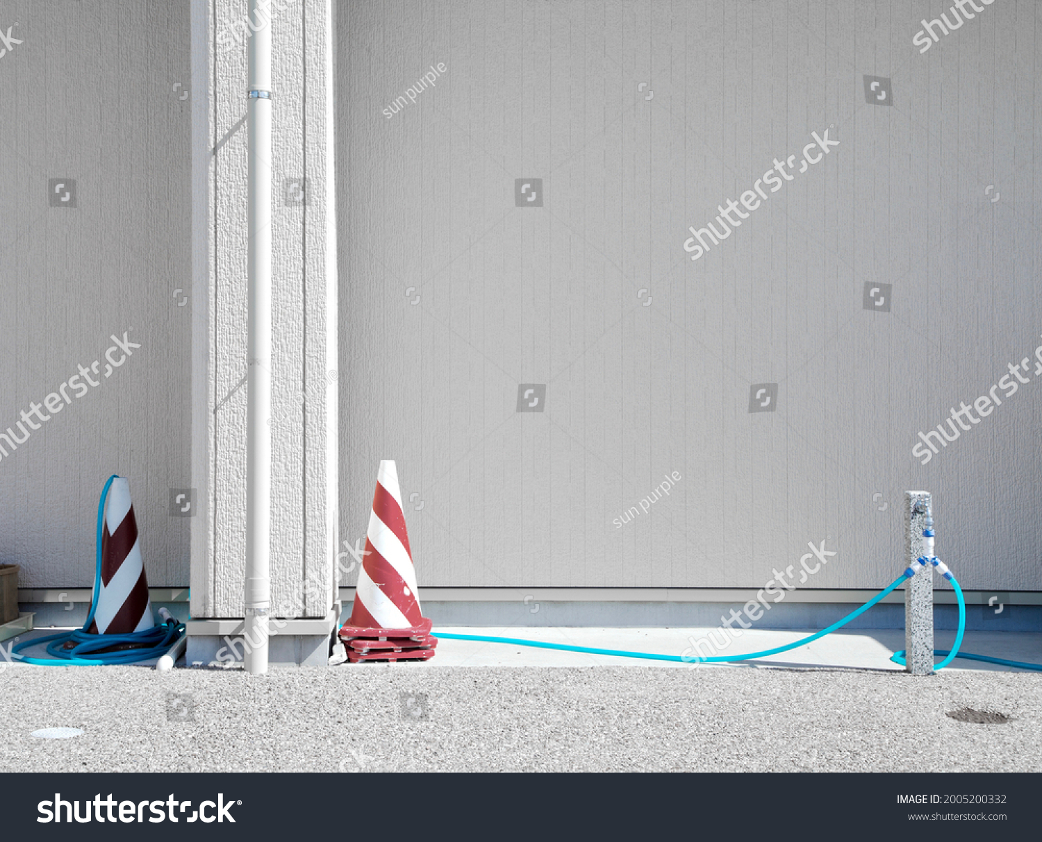 Triangular Cone Vertical Horizontal Line Constructive Stock Photo ...