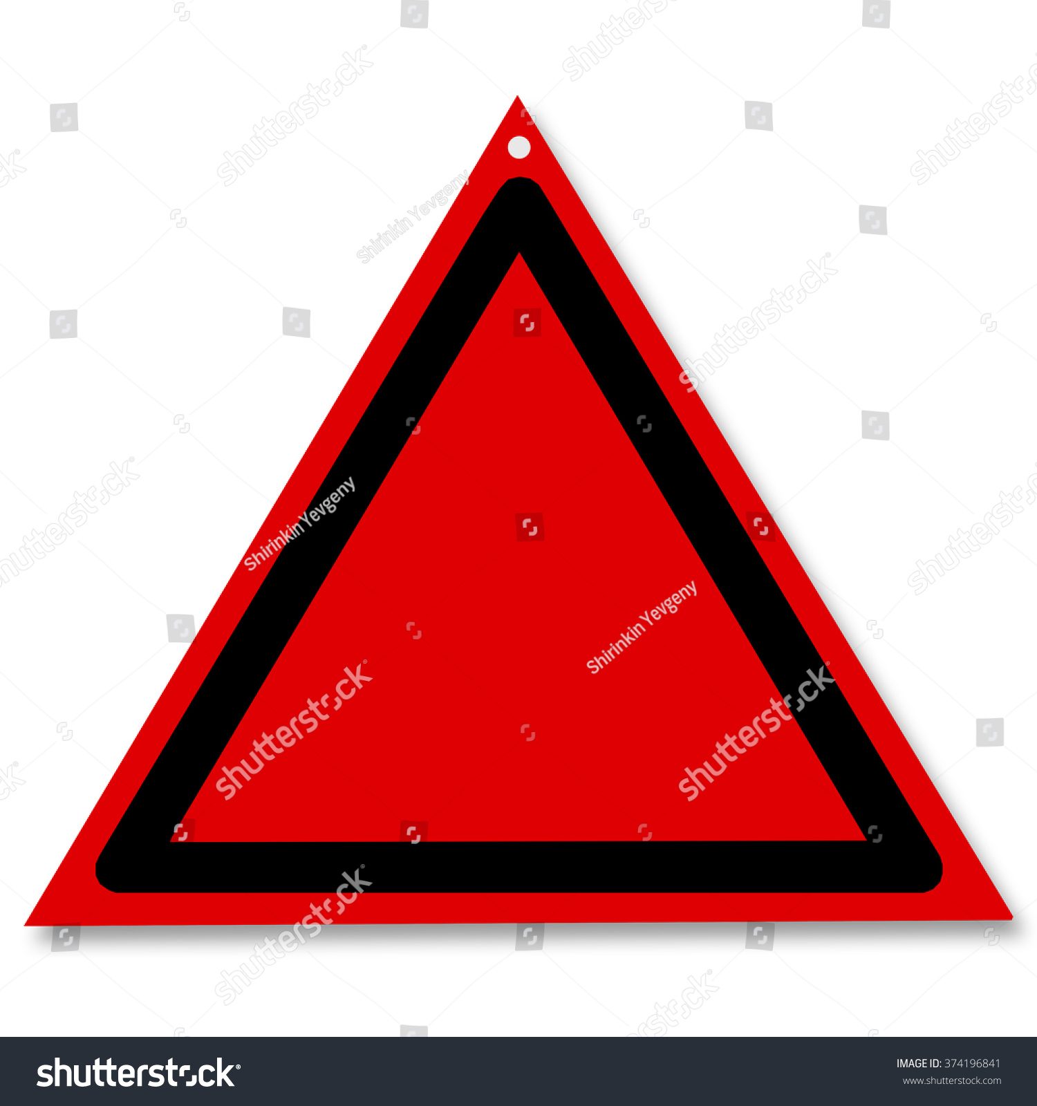 Triangular Sign Template 스톡 일러스트 374196841 | Shutterstock