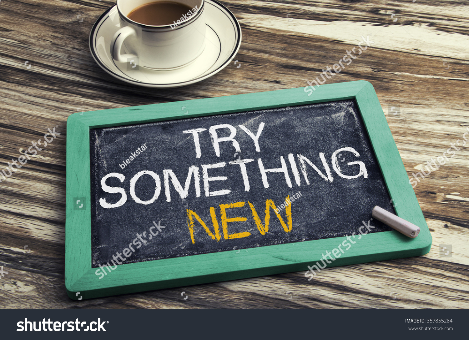 Try Something New Handwritten On Small Blackboard Stock Photo 357855284 ... Try Something New Handwritten On Small Blackboard Stock Photo 357855284 ...