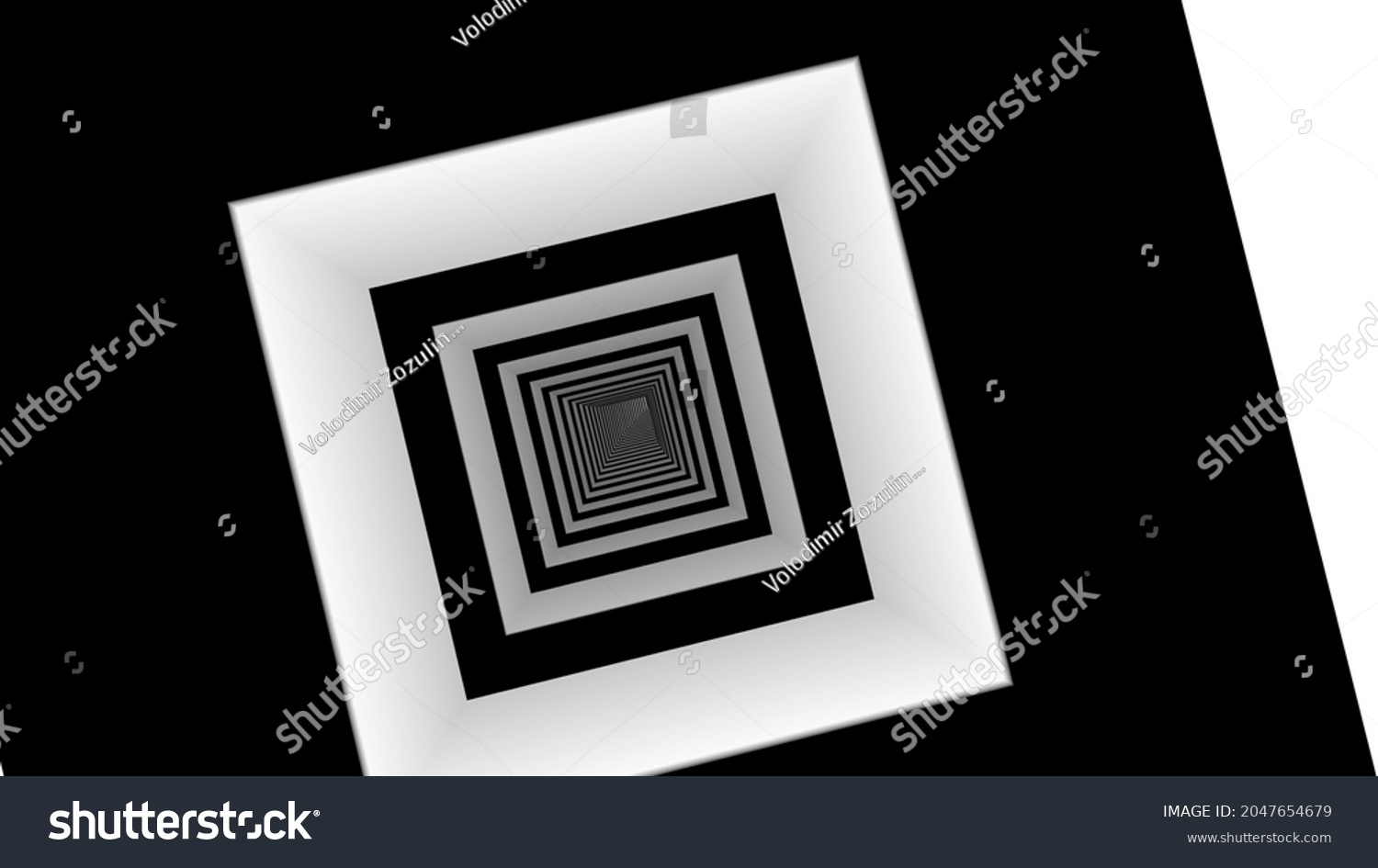 Tunnel Portal Rectangular 3d Render Stock Illustration 2047654679 ...