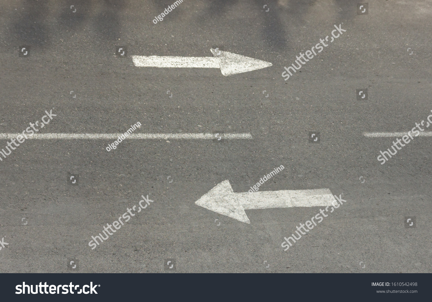 Two Ways Road Signs On Asphalf Stock Photo (Edit Now) 1610542498 Two Ways Road Signs On Asphalf Stock Photo (Edit Now) 1610542498