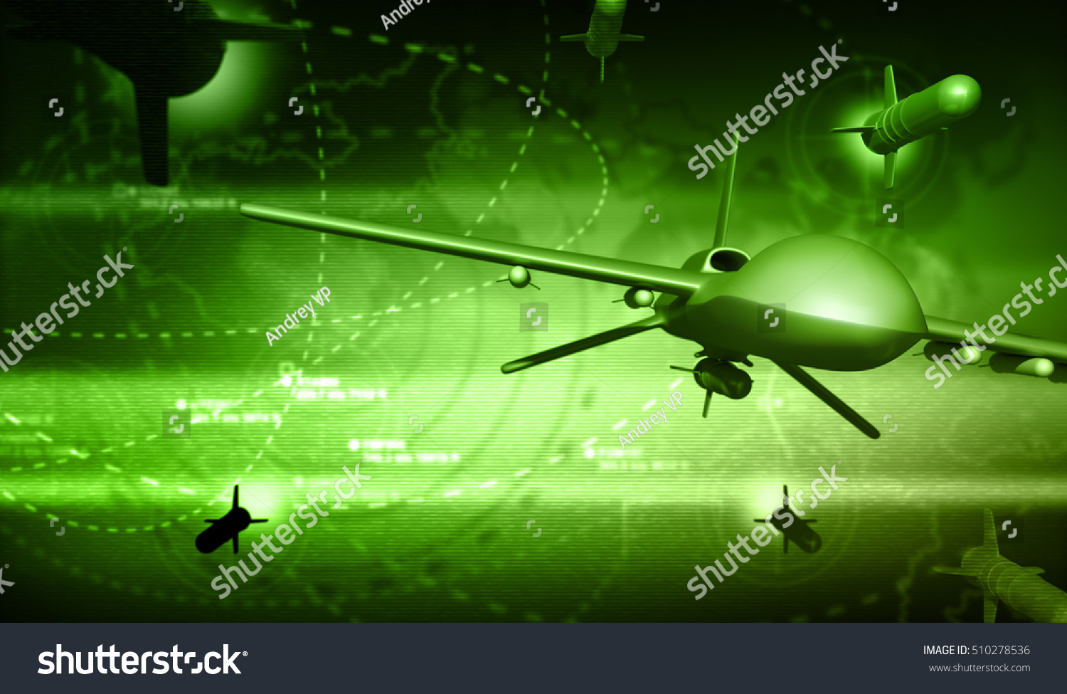 Uav Drone 3d Rendering Stock Illustration 510278536 | Shutterstock