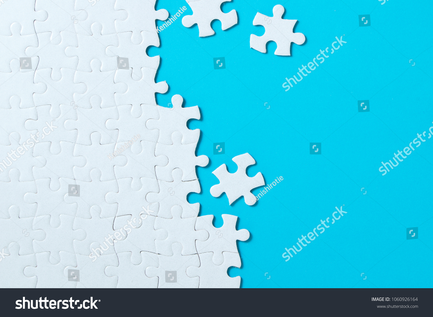 Unfinished White Jigsaw Puzzle Pieces On Stock Photo 1060926164 ... Unfinished White Jigsaw Puzzle Pieces On Stock Photo 1060926164 ...