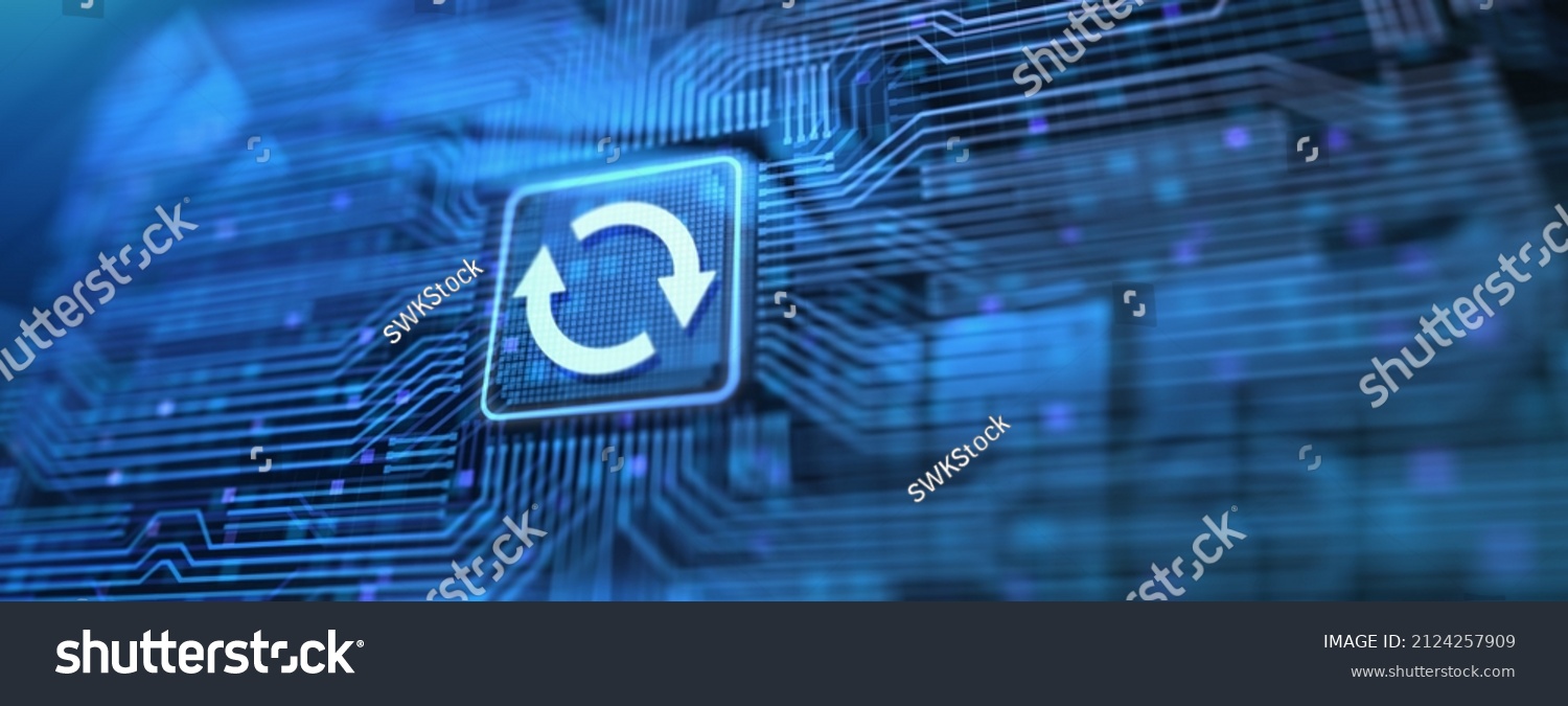 Update Upgrade System Application Version Sing Stock Illustration ...