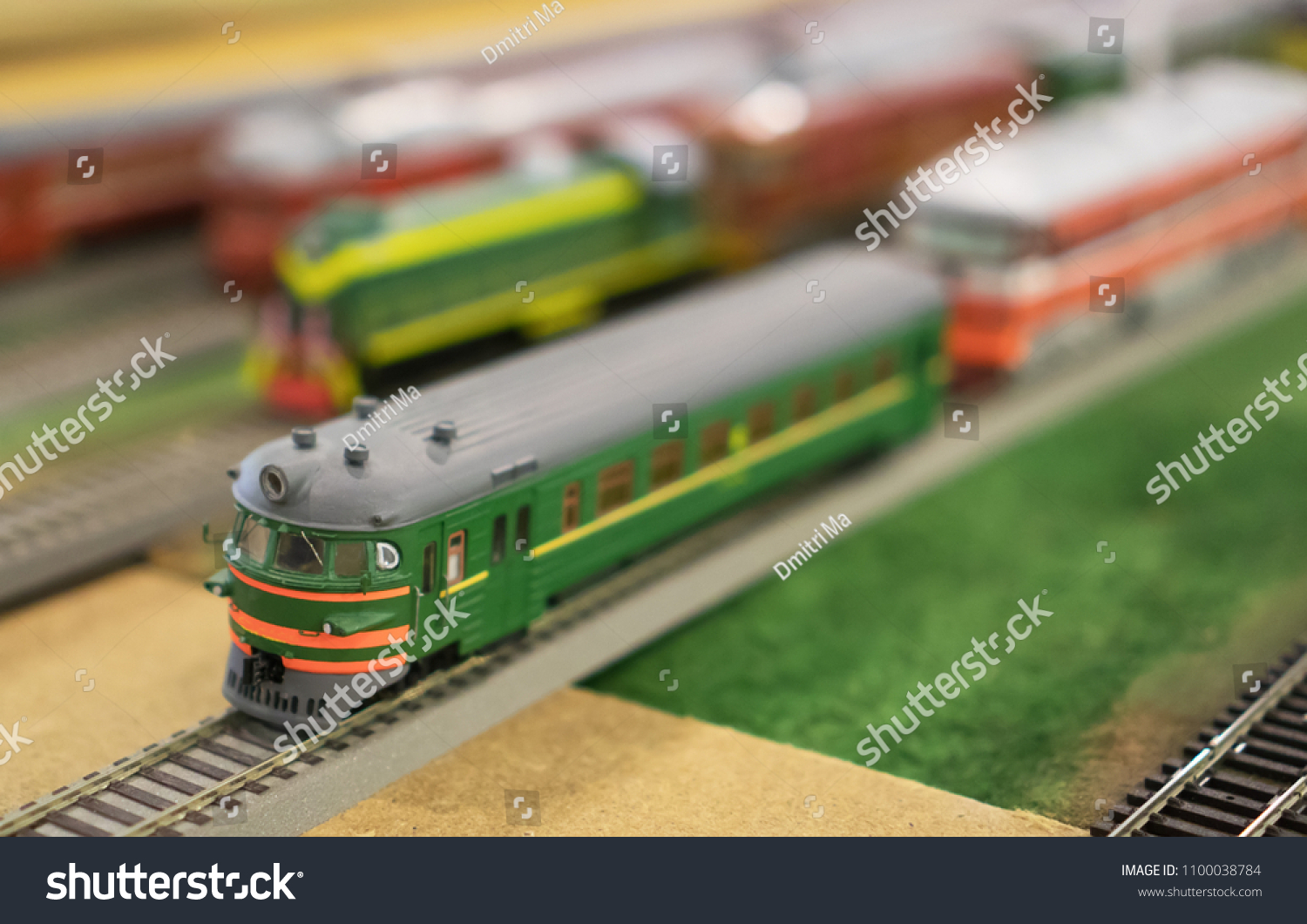Various Soviet Train Models Stock Photo (Edit Now) 1100038784