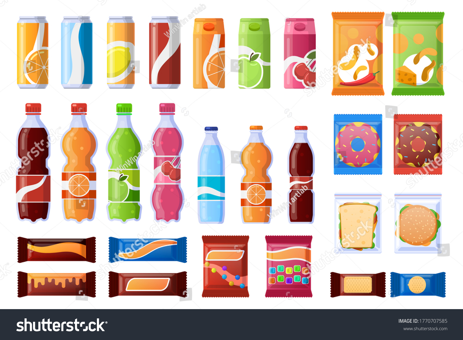 Vending Machine Snack Beverages Sweets Wrapper Stock Illustration ... Vending Machine Snack Beverages Sweets Wrapper Stock Illustration ...