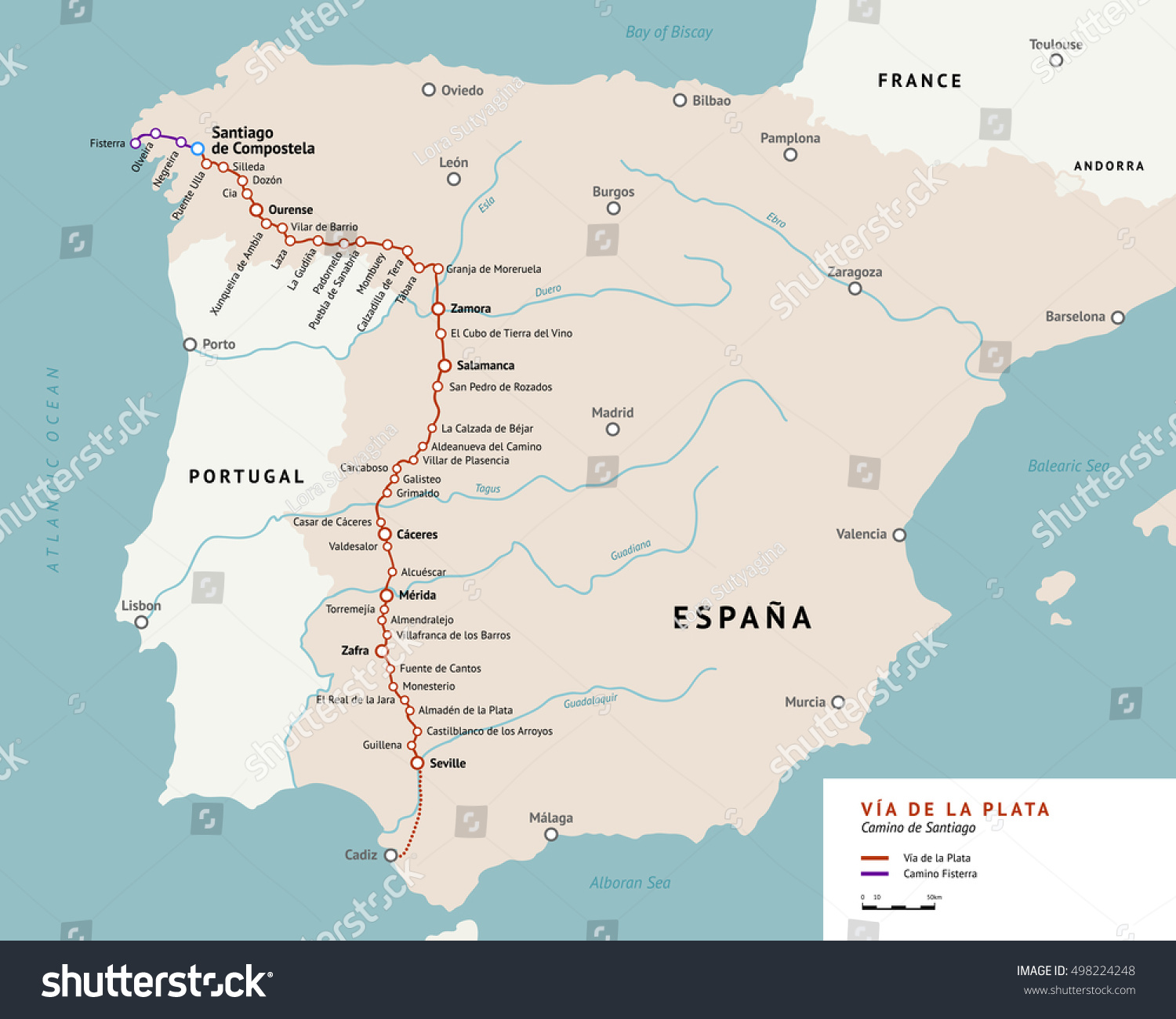 Via De La Plata Map Silver Stock Illustration 498224248 | Shutterstock Via De La Plata Map Silver Stock Illustration 498224248 | Shutterstock