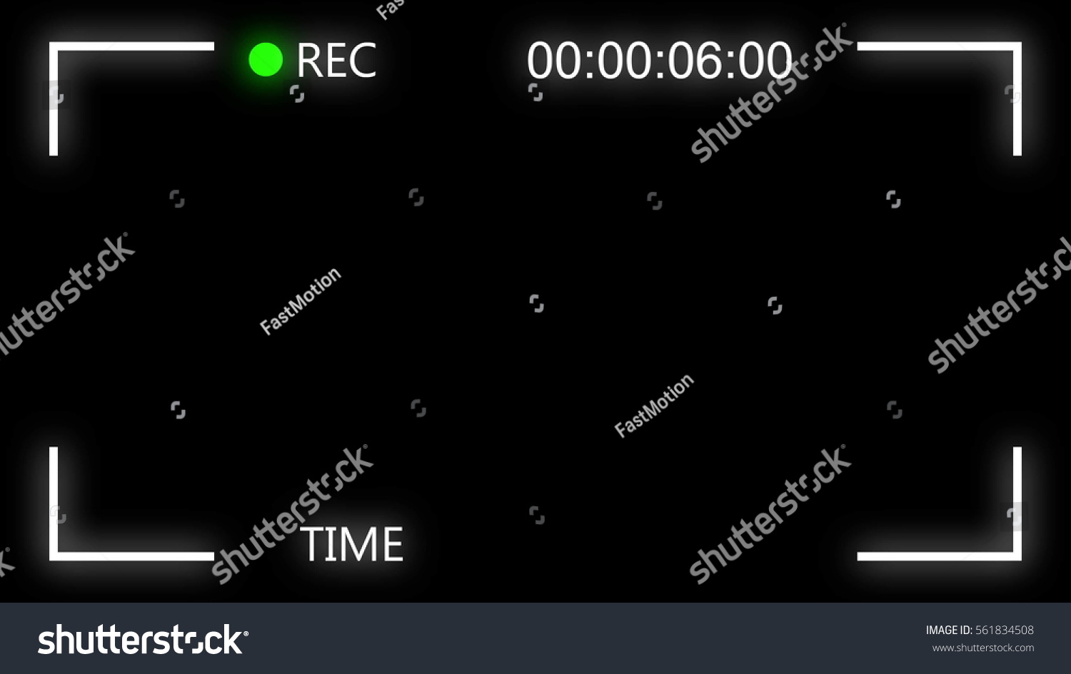 Video Camera Screen Interface Recording Interface Stock Illustration ...