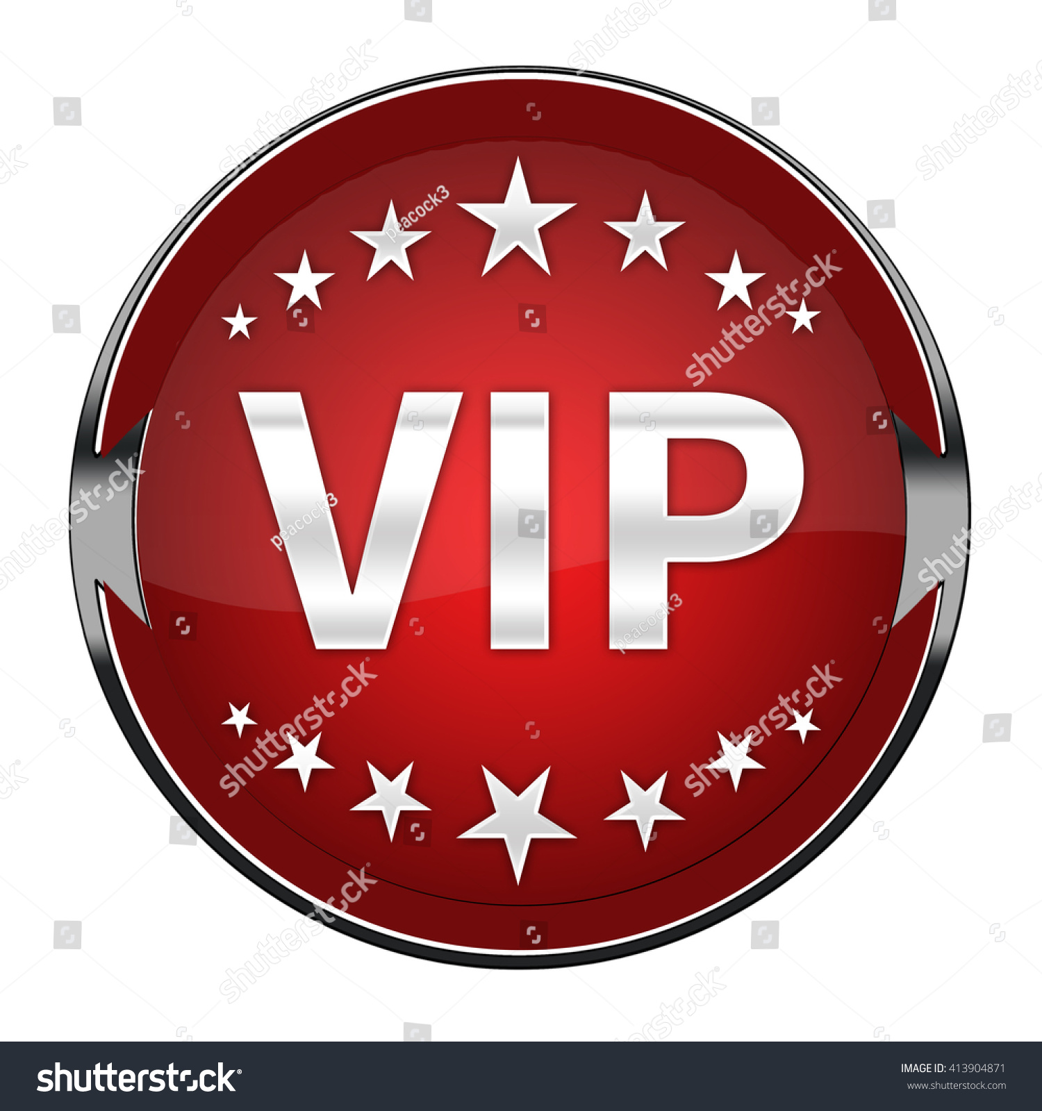 Vip Button Isolated Stock Illustration 413904871 | Shutterstock