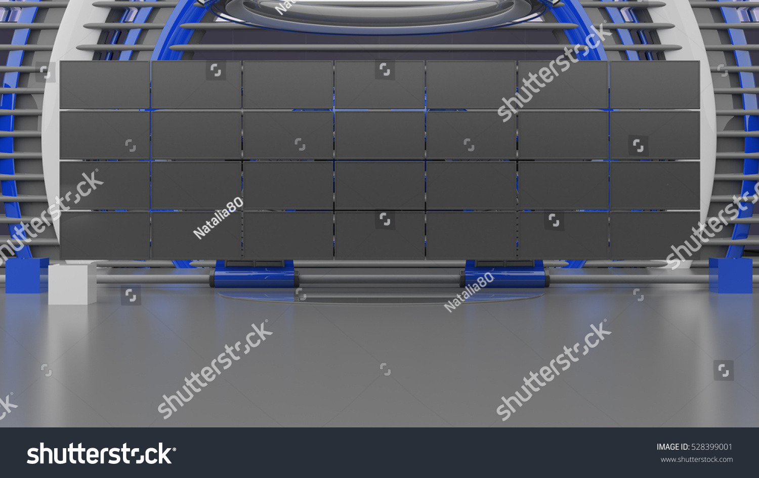 Virtual Studio Set 3d Rendering Stock Illustration 528399001 | Shutterstock