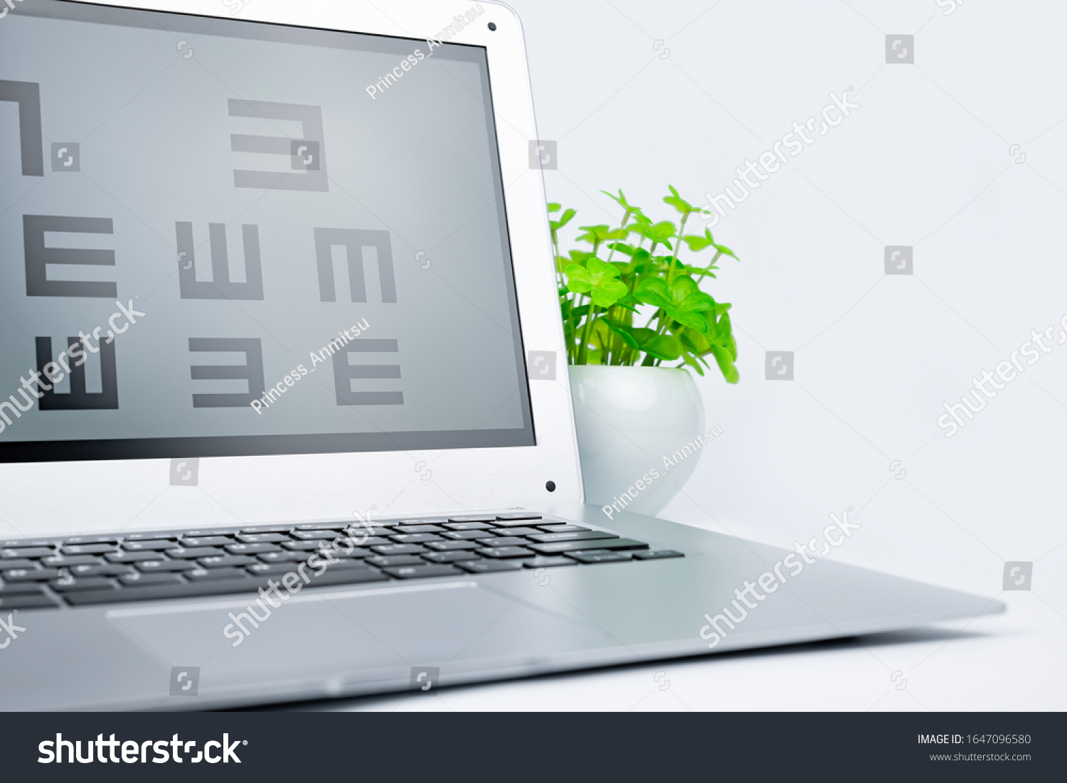 Visual Acuity Test Chart Echart Displayed库存照片1647096580 | Shutterstock