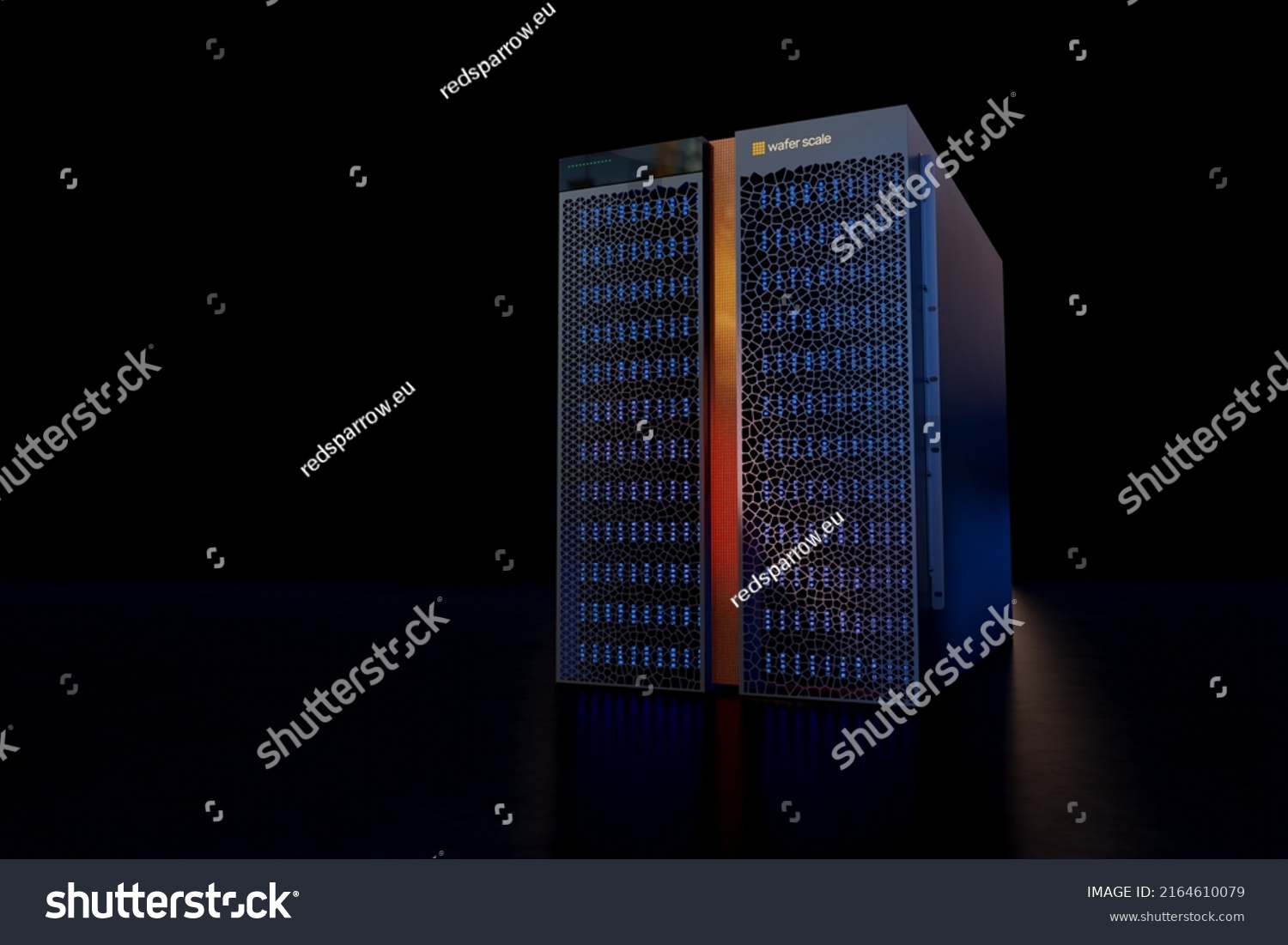 Wafer Scale Cpu Based Computer Conceptual Stock Illustration 2164610079 ...
