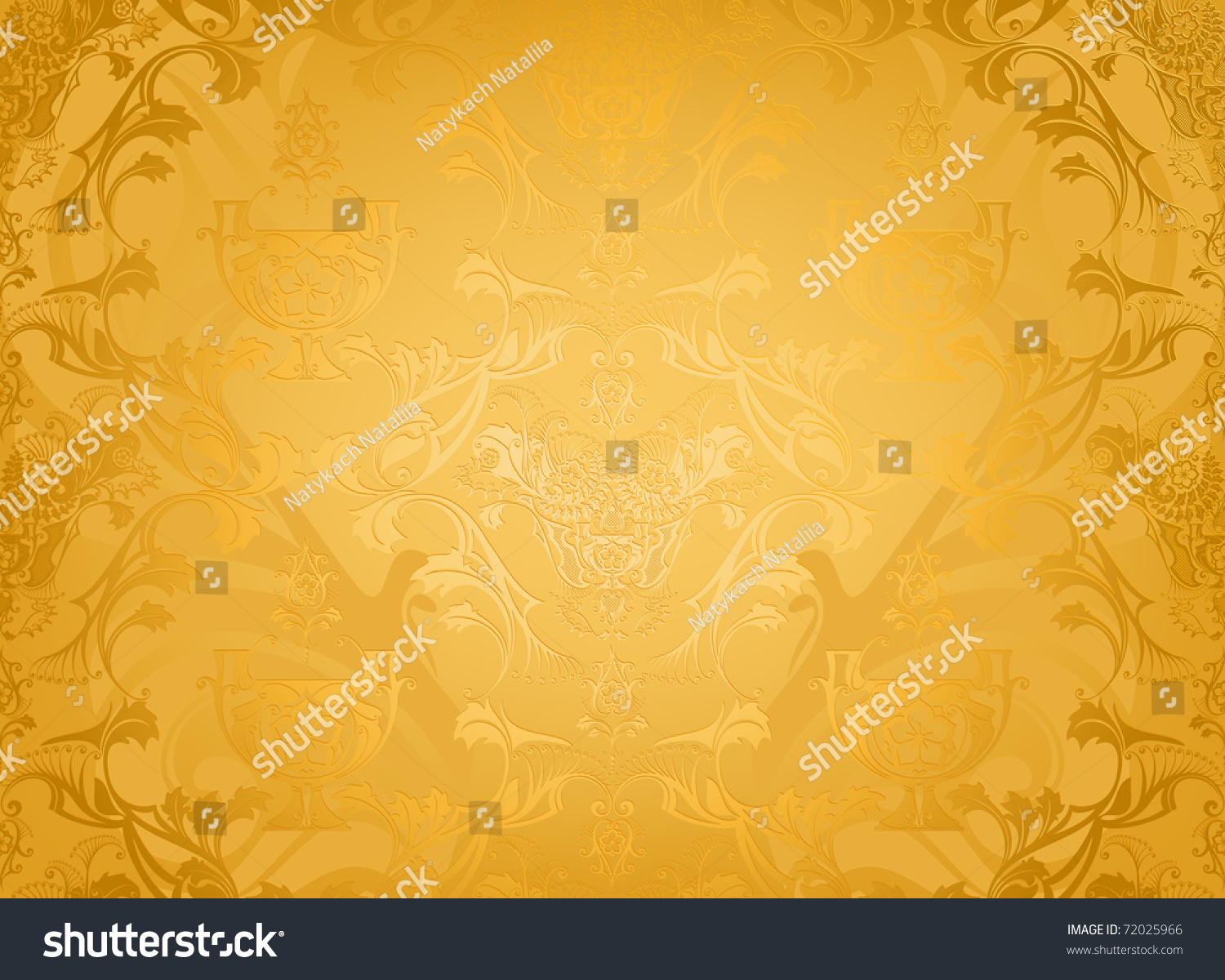 Wallpaper Pattern Gold , Bitmap Copy Stock Photo 72025966 : Shutterstock