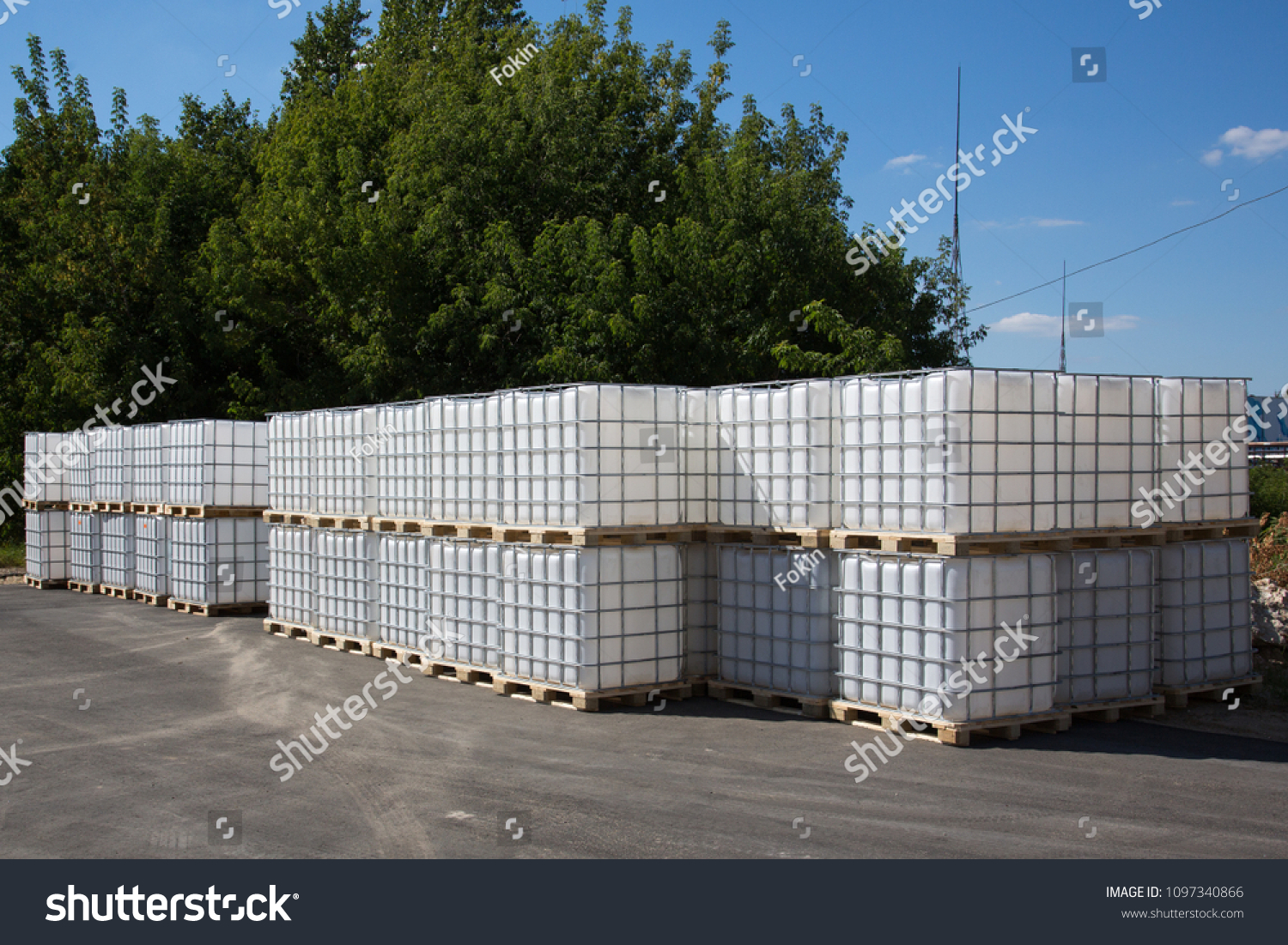 Warehouse Intermediate Bulk Container Stock Photo 1097340866 | Shutterstock