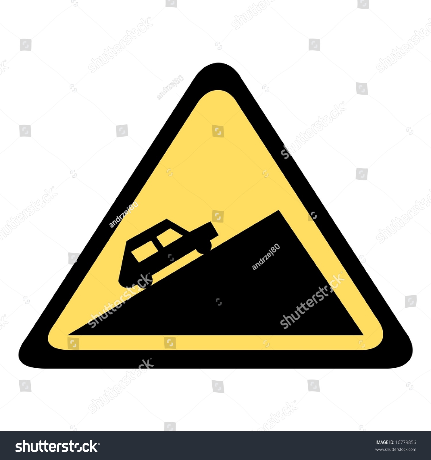 Warning Sign Elevation Stock Illustration 16779856 | Shutterstock
