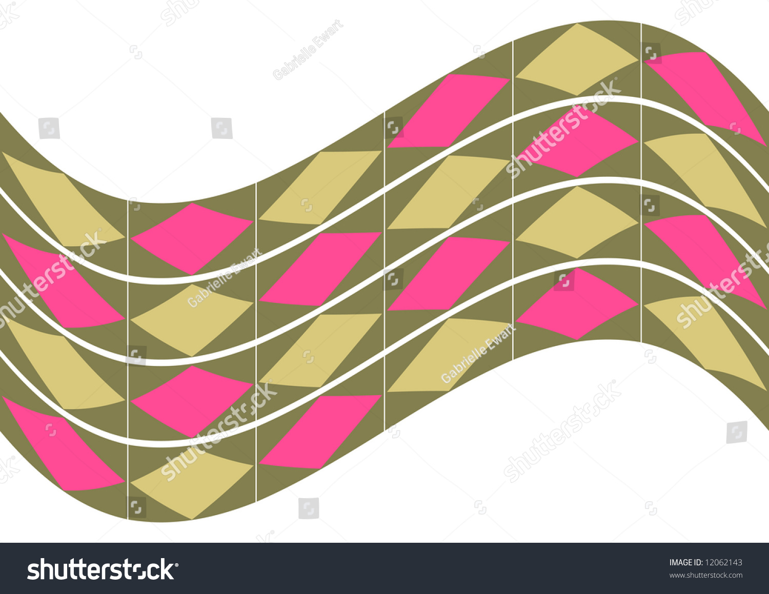 Warped Square Tiles Pattern Stock Illustration 12062143 | Shutterstock