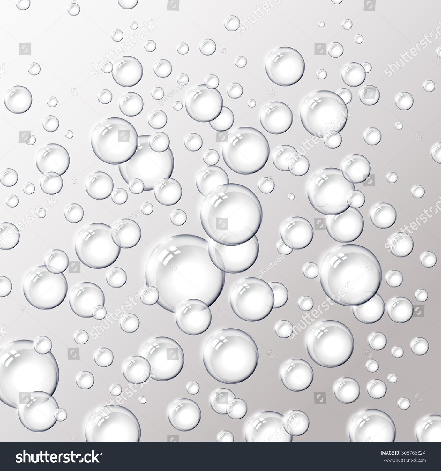 Water Bubbles Pattern Background Stock Illustration 305766824 ...