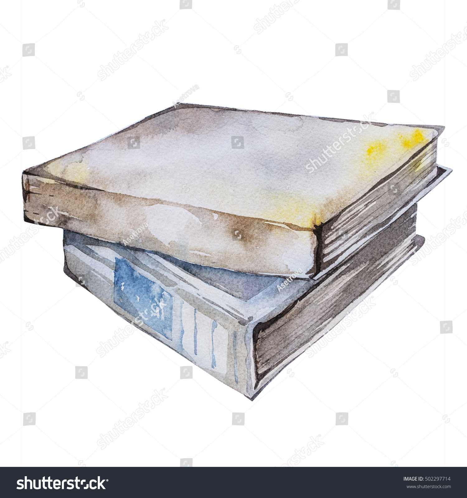 Watercolor Books Illustration Hand Painted Stack Stock Illustration ... Watercolor Books Illustration Hand Painted Stack Stock Illustration ...