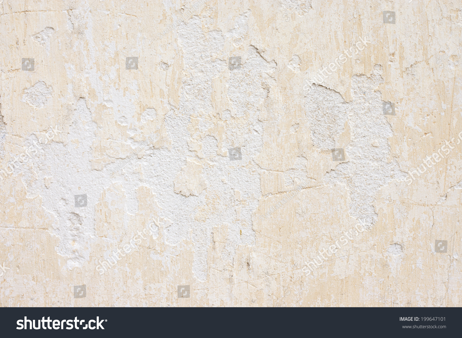 Weathered Whitewashed Wall Texture Stock Photo (Edit Now) 199647101