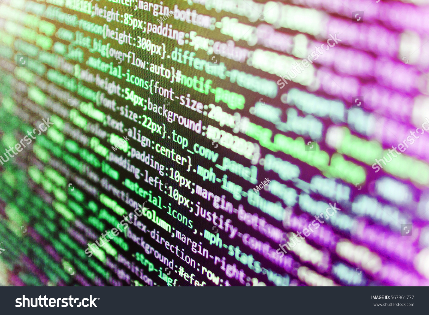 Website Codes On Computer Monitor Technology Stock Photo 567961777 | Shutterstock