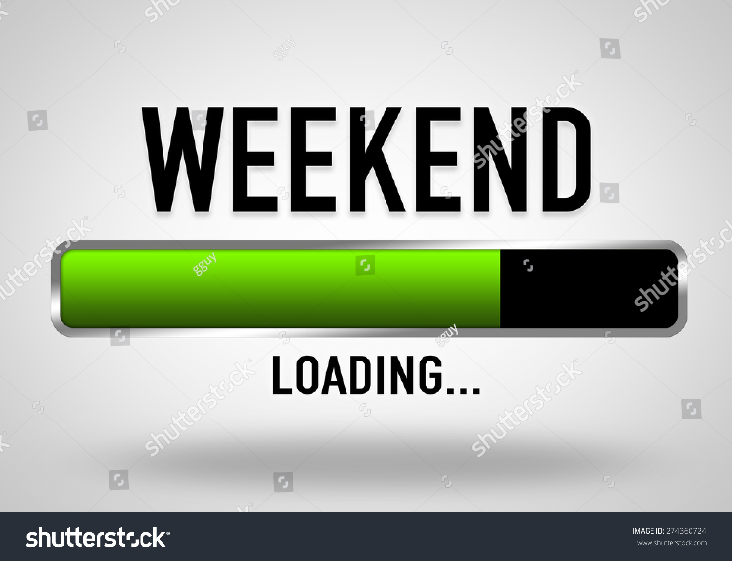 Weekend Loading Stock Illustration 274360724 - Shutterstock