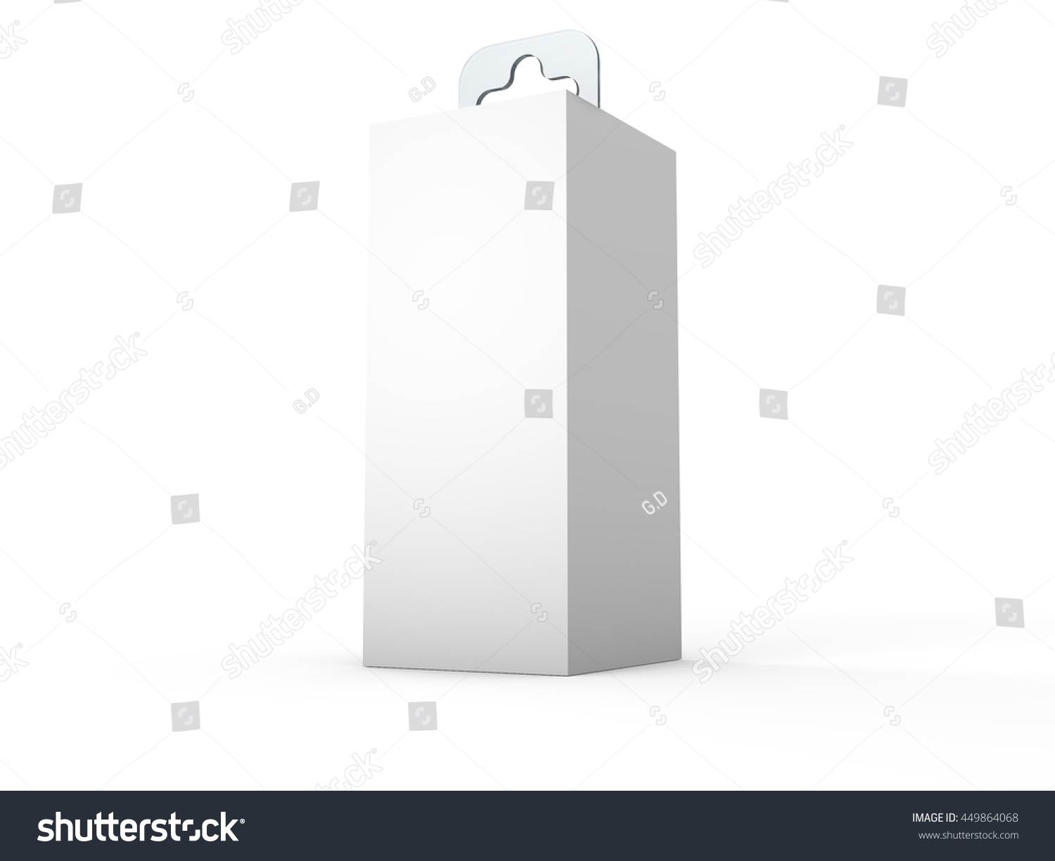 White Box 3d Rendering Side View Stock Illustration 449864068 ...