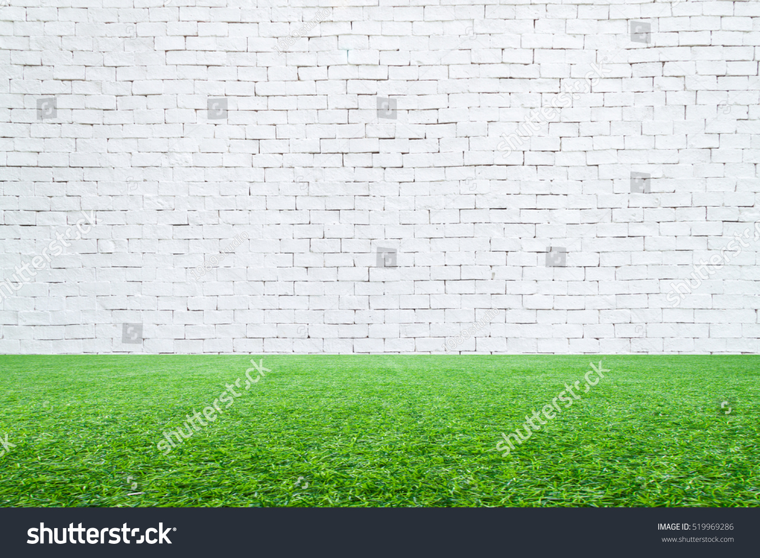 White Brick Background Pattern Empty Space Stock Photo 519969286 ...