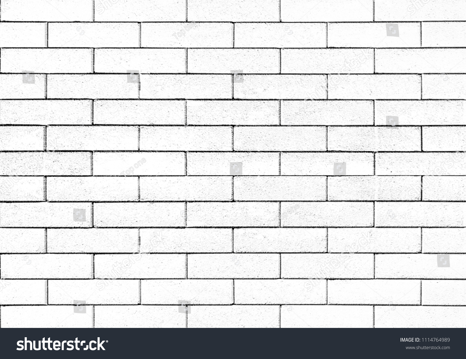 White Brick Wall Surface Pattern Background Stock Photo 1114764989 ...