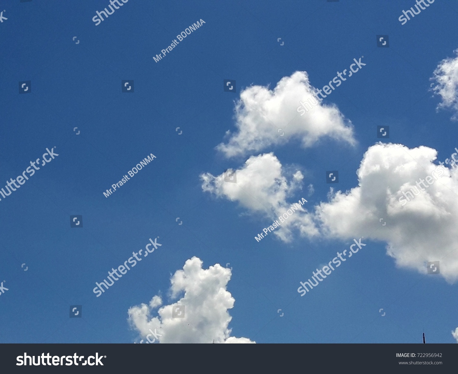 White Clouds Background Pattern Wallpaper Stock Photo (Edit Now) 722956942