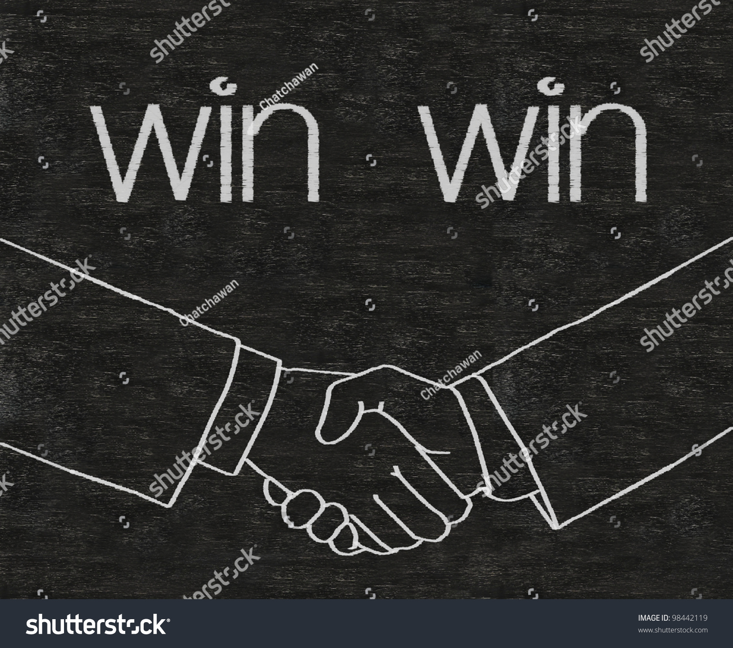 Win Win Business Shake Hands Symbols Stock Illustration 98442119 ... Win Win Business Shake Hands Symbols Stock Illustration 98442119 ...