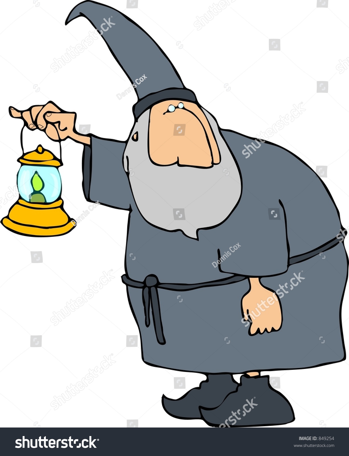 Wizard Holding Lantern Stock Illustration 849254 | Shutterstock
