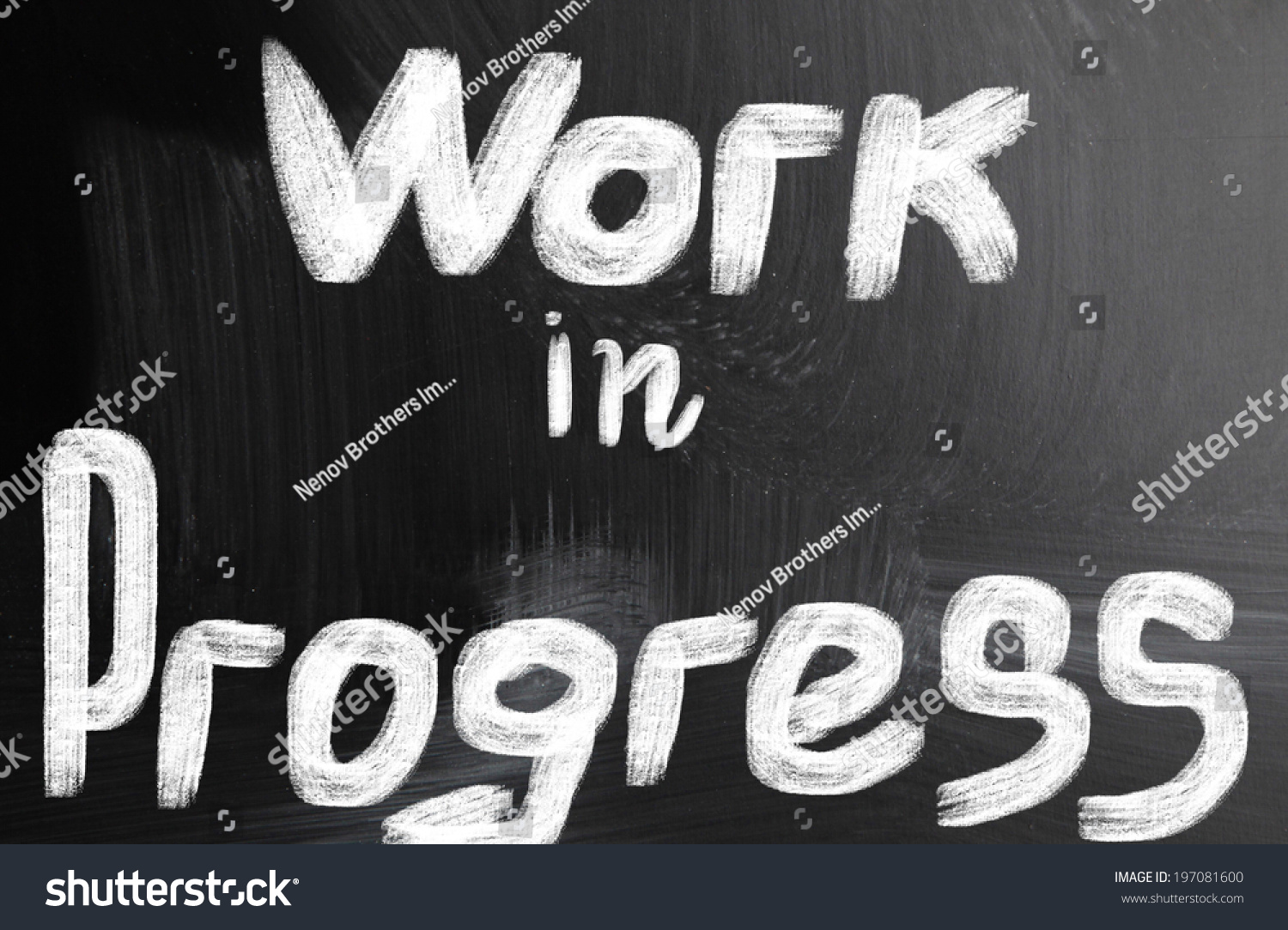 Work Progress Stock Illustration 197081600 | Shutterstock
